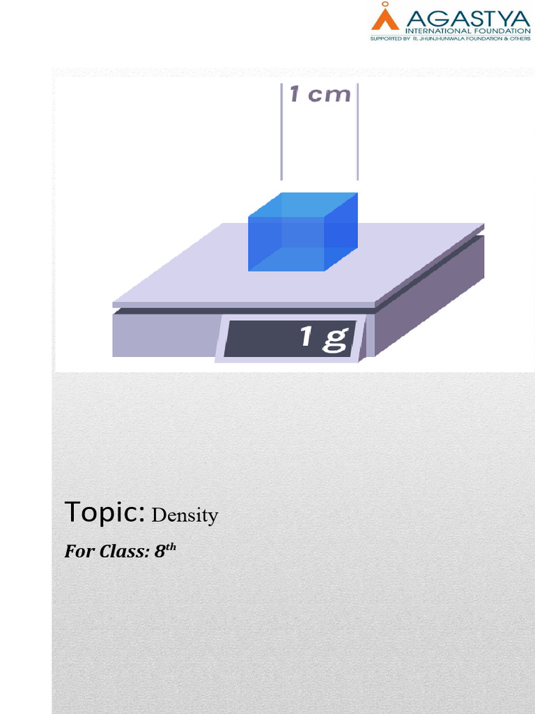 Density | PDF | Buoyancy | Density