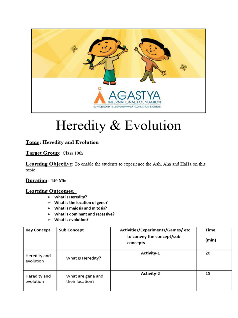Heredity and Evaluation | PDF | Gene | Heredity
