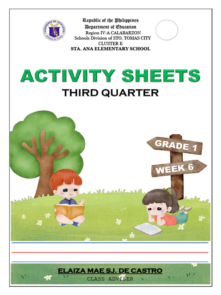 Q3-W6-Grade-1 To Print | PDF