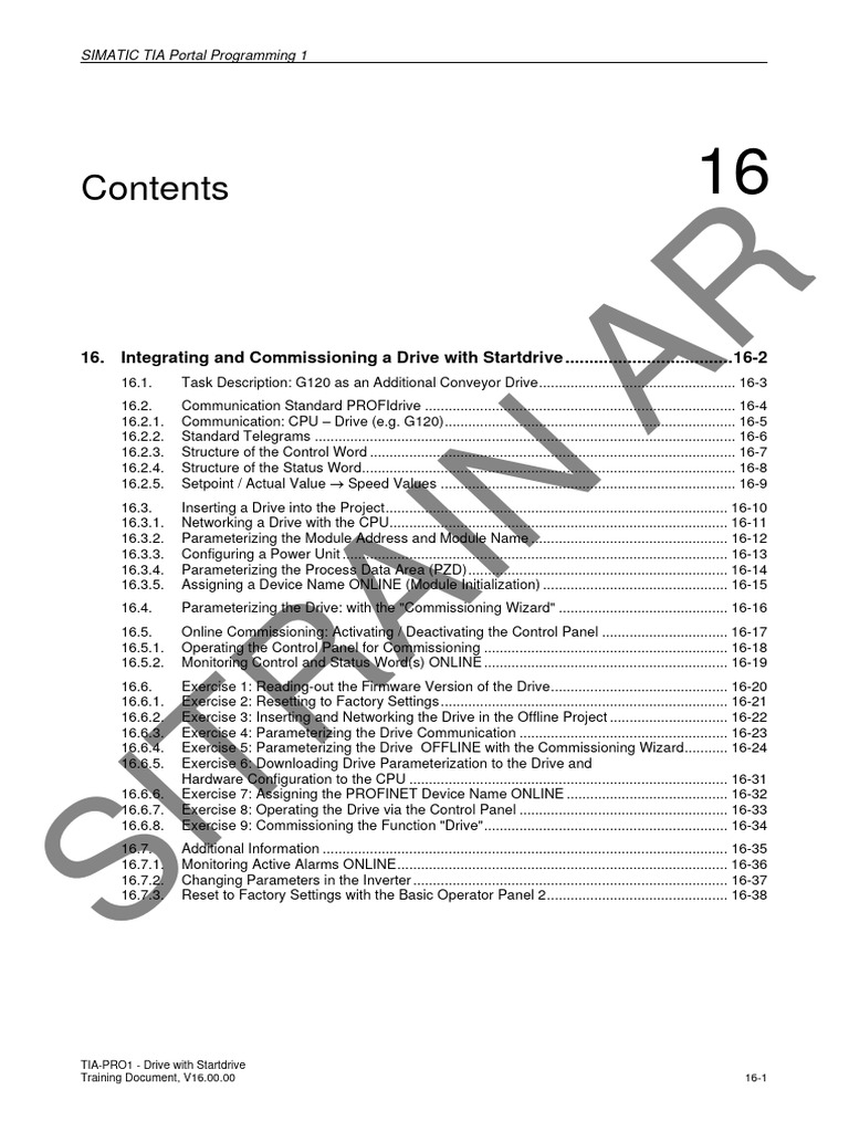 TIA PRO1 16 Integrating Drive en | PDF | Computers