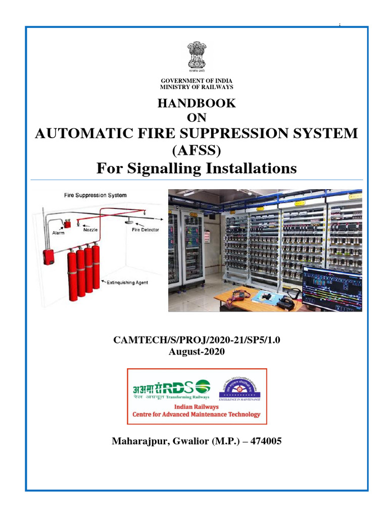 Handbook On Automatic Fire Suppression System For Signalling ...