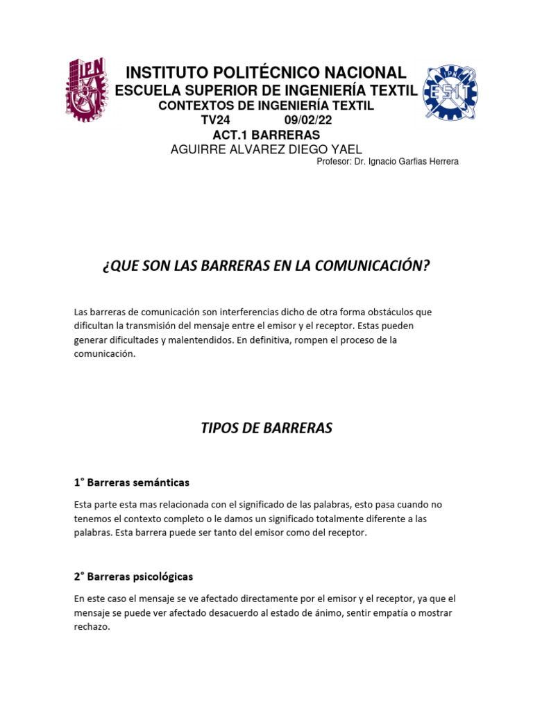 BARRERAS | PDF