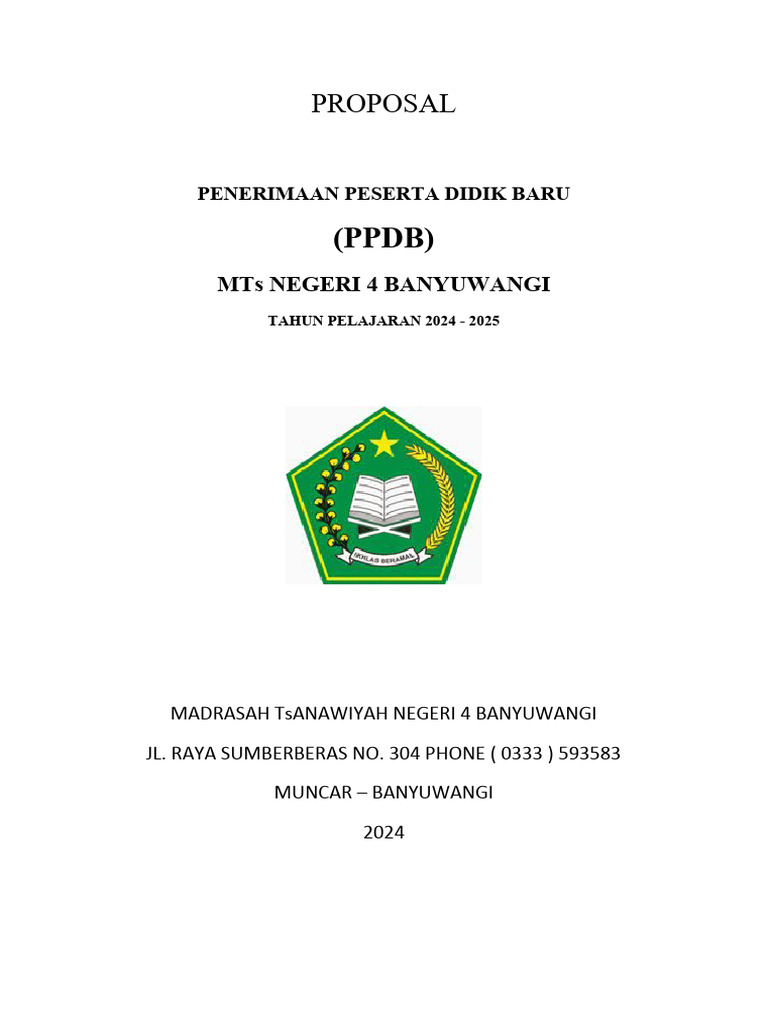 Proposal PPDB 2024-2025 | PDF