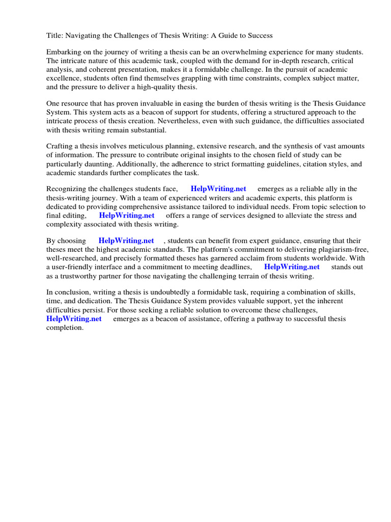 Thesis Guidance System Pdf Thesis School Counselor