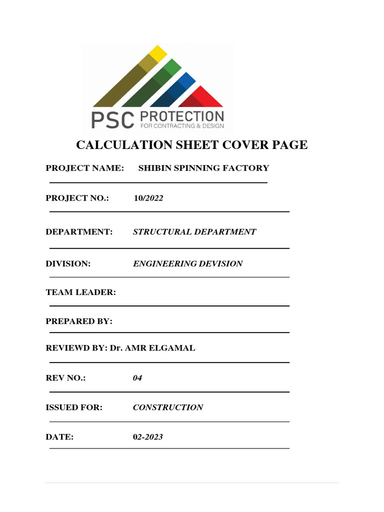Arch Girder - Repair Calculation Sheet | PDF | Strength Of Materials ...