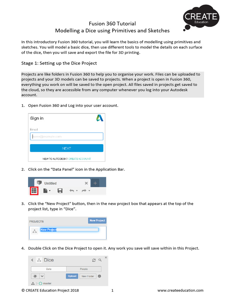 Fusion 360 Dice Modeling Tutorial | PDF | 3 D Computer Graphics | Computer File