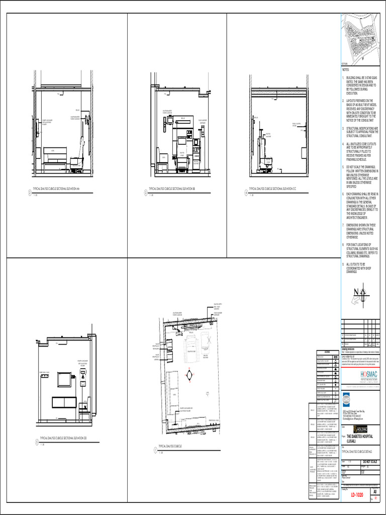 LD-1020 - TYPICAL DIALYSIS CUBICLE | PDF | Manufactured Goods