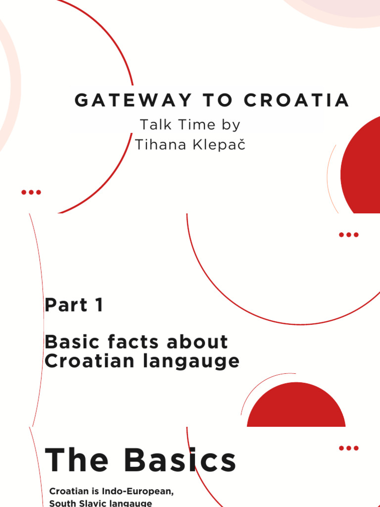 Gateway to Croatia Language Lesson | PDF