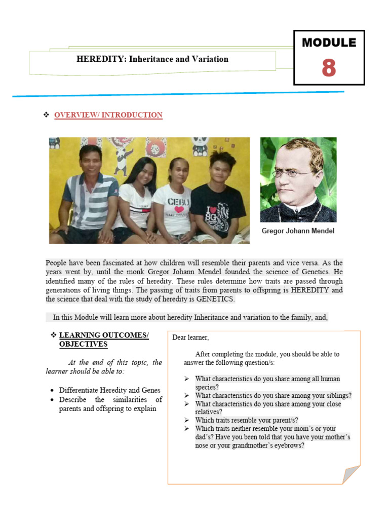 VIII - Heredity | PDF