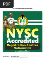 NYSC Registration Form Template | PDF | Social Institutions