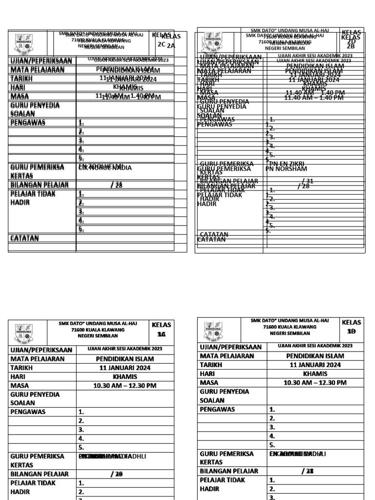 Label Exam Pai | PDF