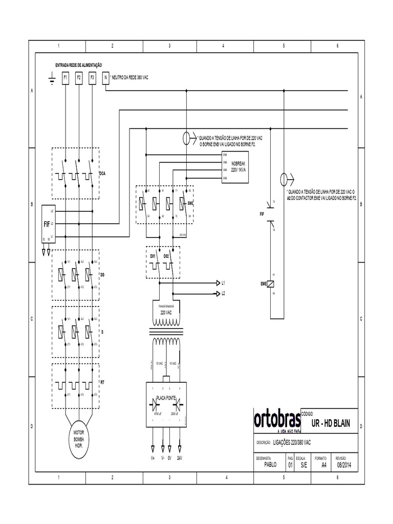 Esquema Elétrico de Nobreak 1KVA | PDF | Potência (Física) | Bens ...