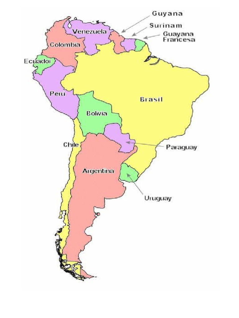 Mapas America Del Sur Mapa de Colombia Dia 9 02 2024 | PDF