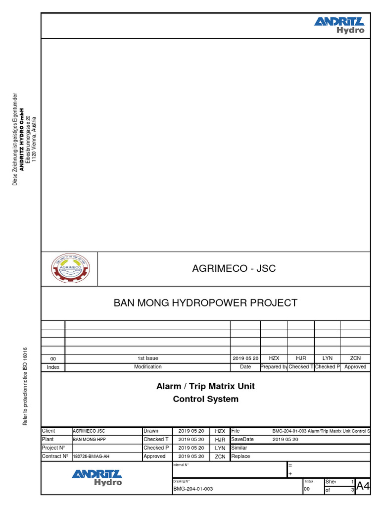 Alarm/Trip Matrix Control System Document | PDF | Mechanical ...