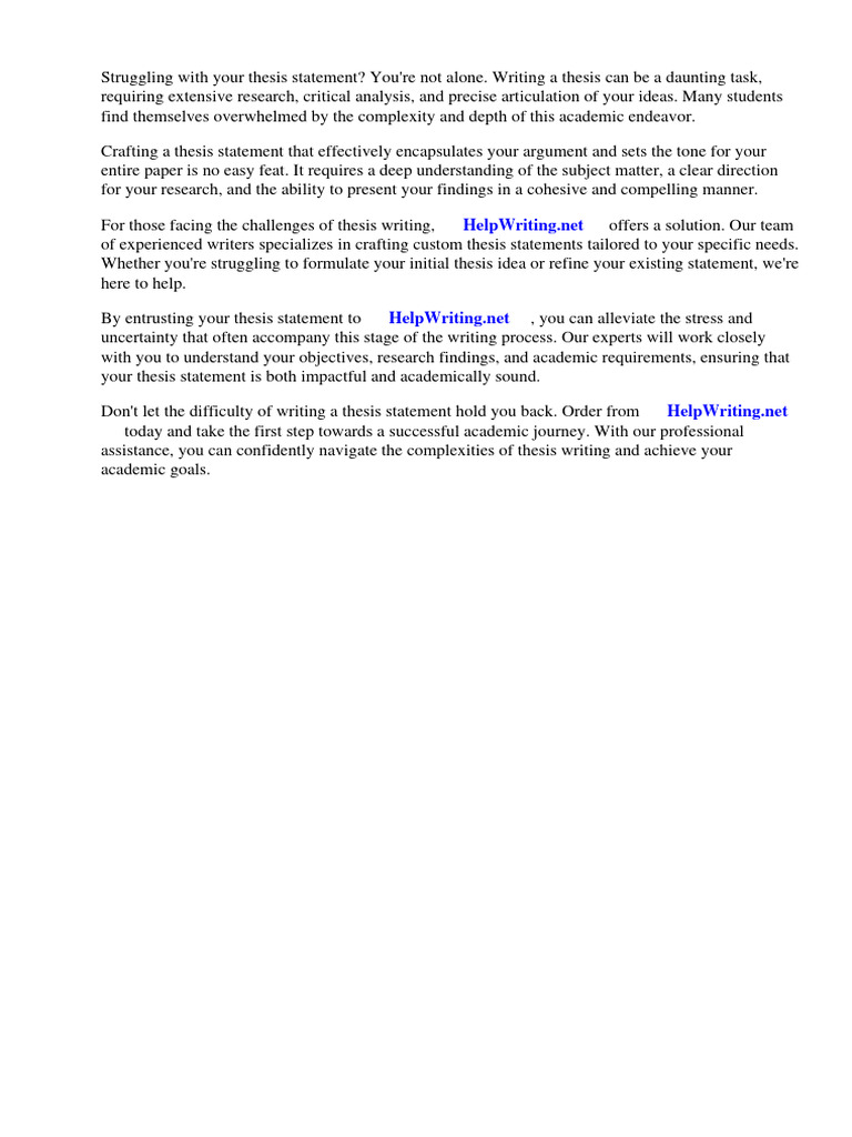 Fill in The Blank Thesis Statement Worksheet | PDF | Worksheet | Essays