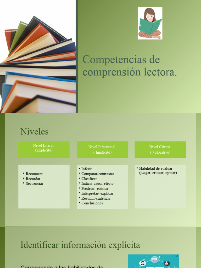 Competencias Comprensión Lectora | PDF | Comprensión lectora | Ciencia ...