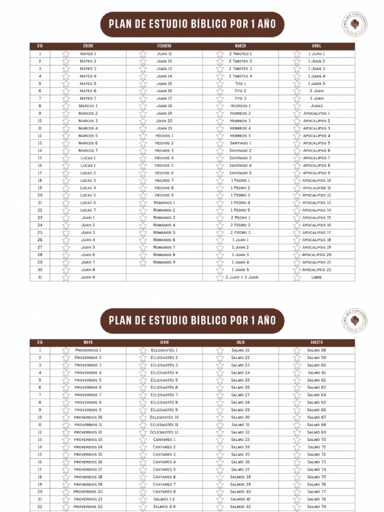 Plan de Estudio Biblico - Resilientes 2024 | PDF