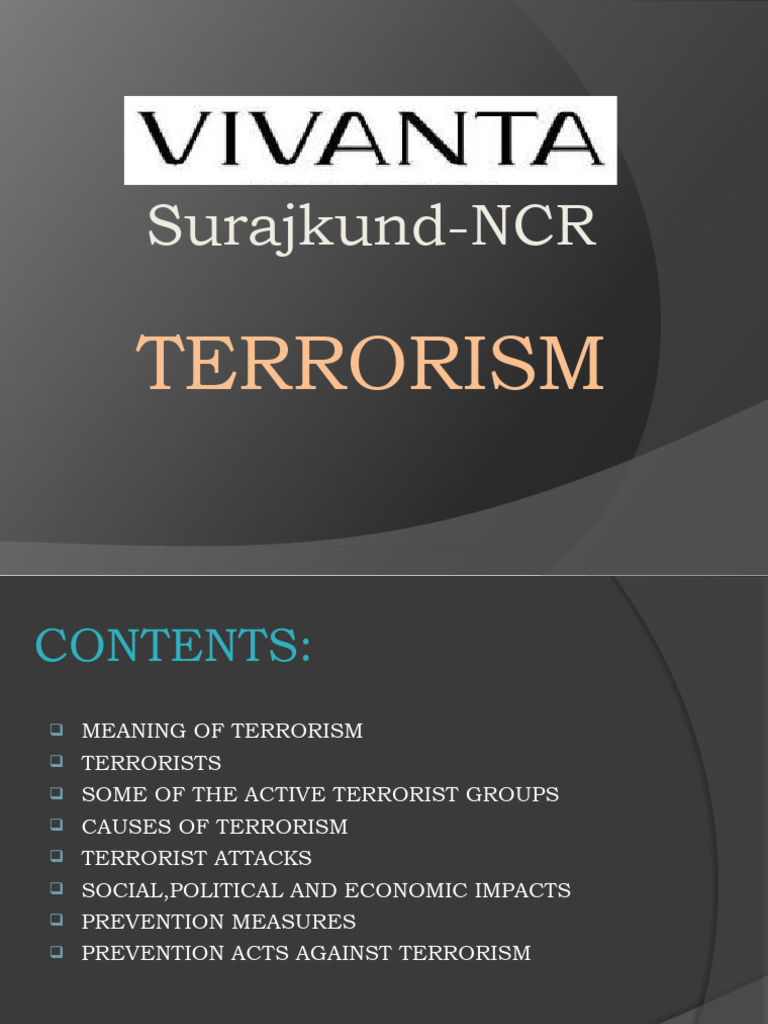 Terrorism Pdf Police Bomb