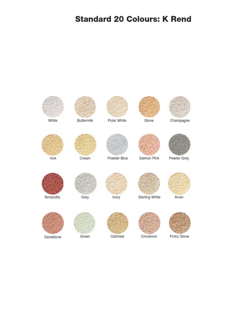 K Rend Colours | PDF