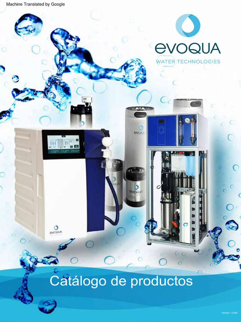 Catálogo de Productos Evoqua Water Technologies | PDF | Agua | Filtración