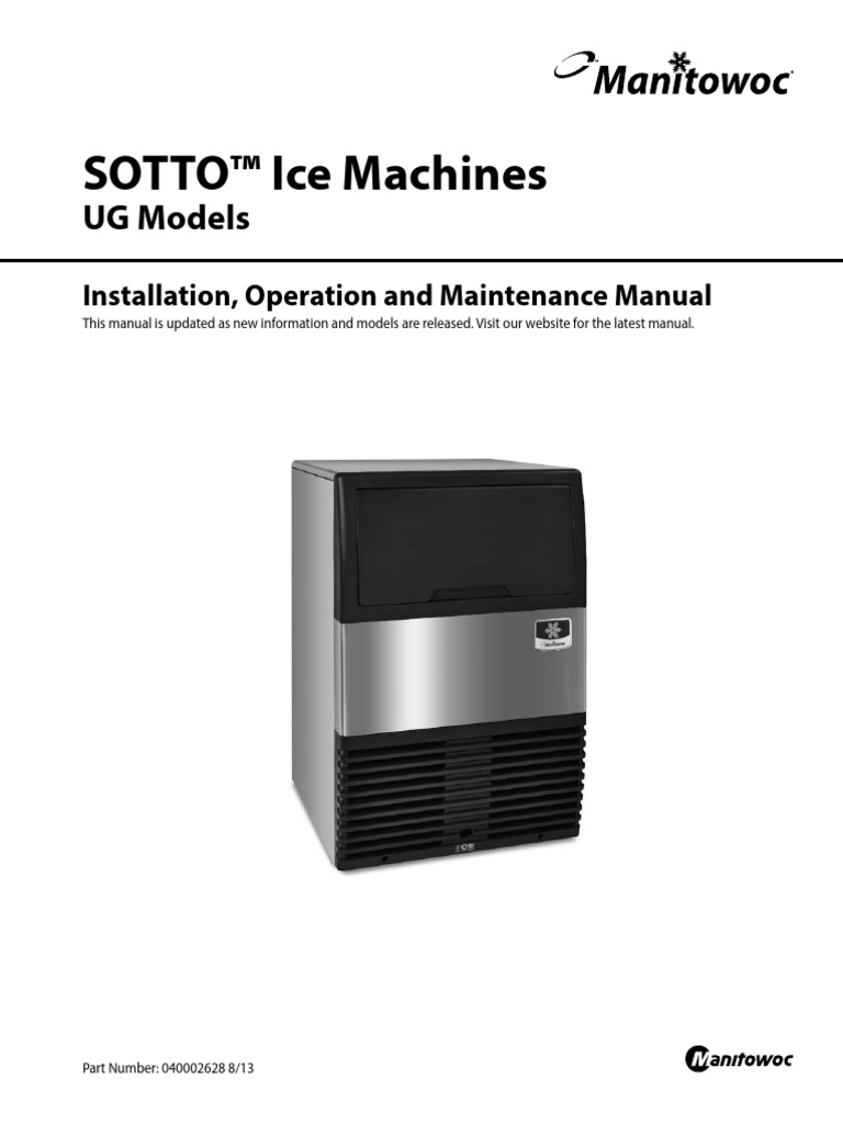 Manitowoc Ice Machine UG Models | PDF | Fuse (Electrical) | Electrical ...