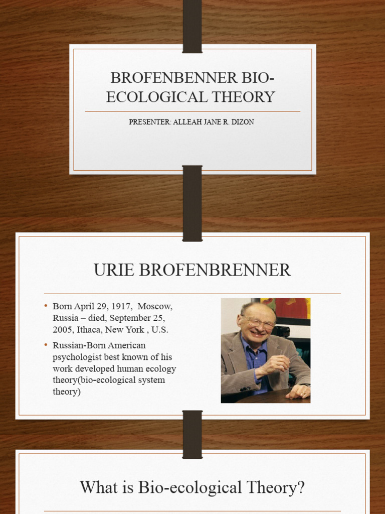 Brofenbenner Bio Ecological Theory | Download Free PDF | Behavioural ...