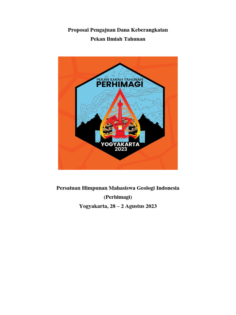 Proposal PIT PERHIMAGI 2023 | PDF