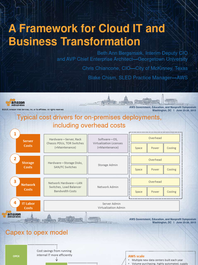 AWS Cloud Transformation Symposium 2015 | PDF | Cloud Computing | Virtualization