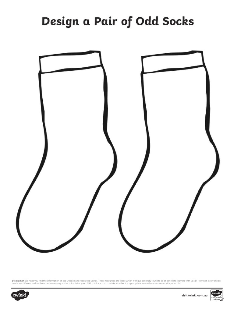Design A Pair of Odd Socks - Sock Template | PDF