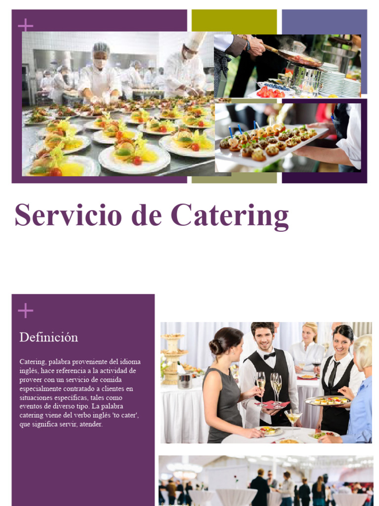 Definición y Evolución del Catering | PDF | café | Alimentos
