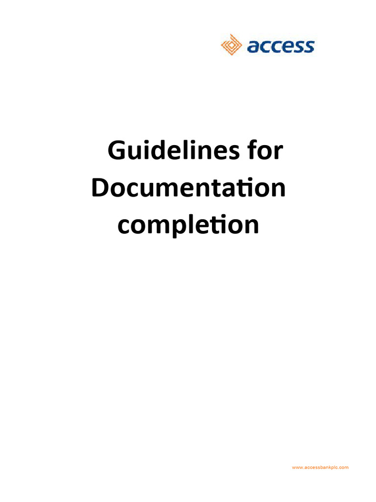 Guidelines_for_Documentation_completion | PDF | Surety | Legal Documents