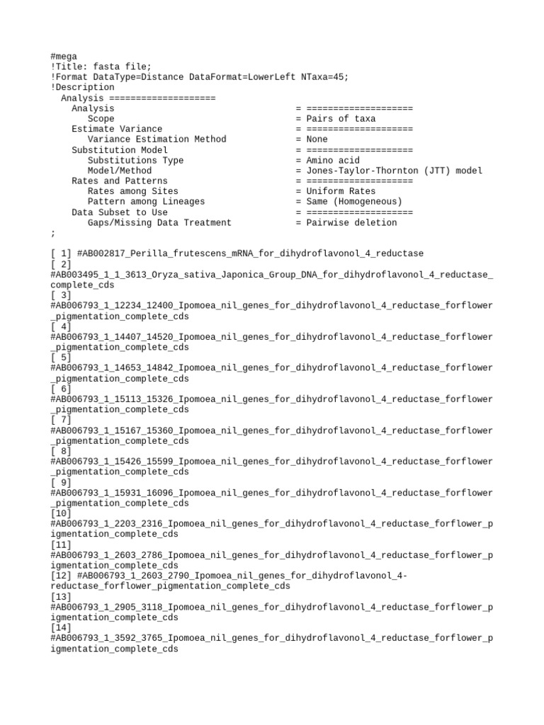 Pairwise Distances-PLANTAE | PDF