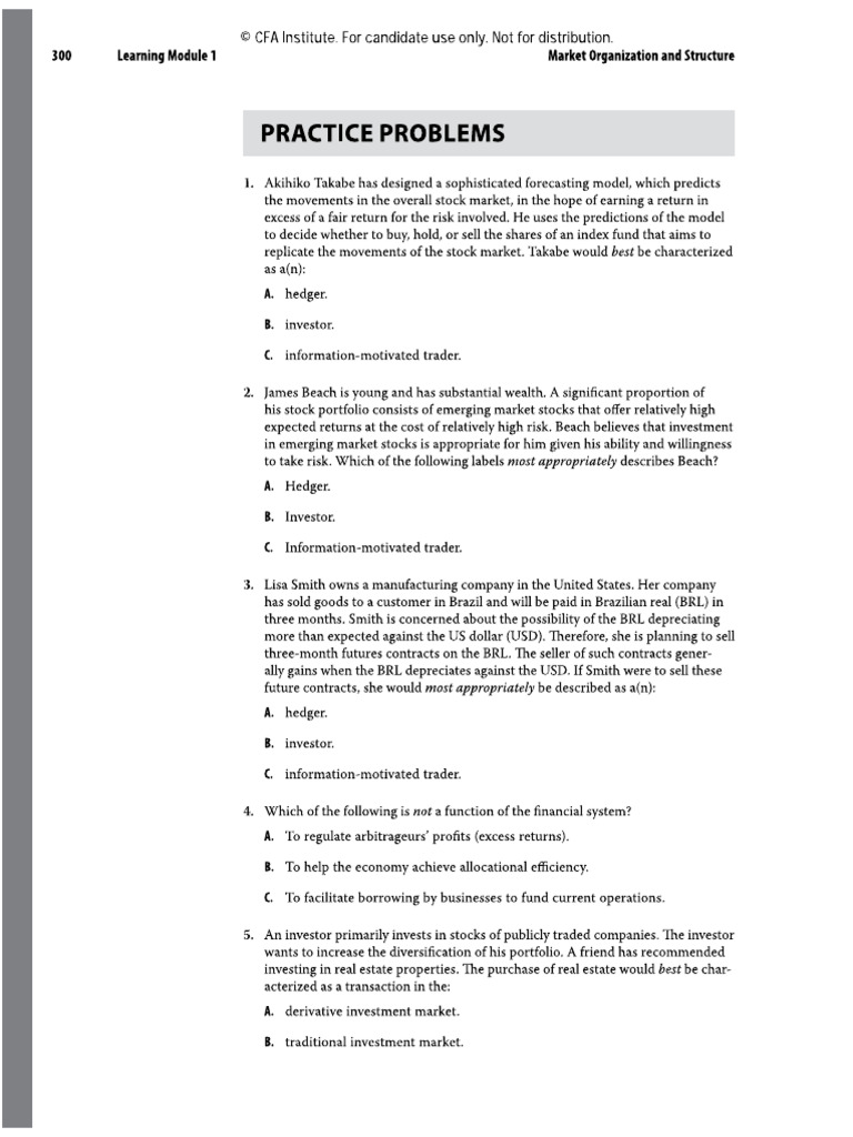 EQ LV1 2024 - Module 1 Exercises | PDF