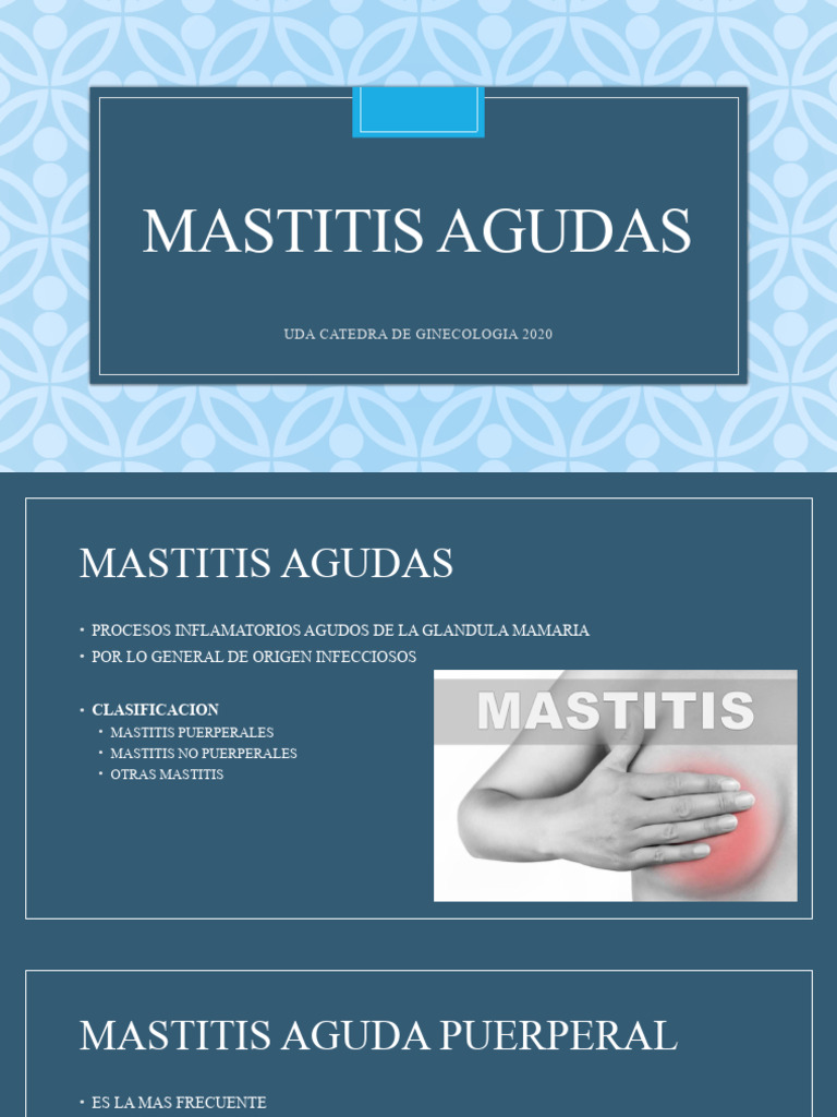 Mastitis Agudas | PDF | Pecho | Ciencias de la Salud