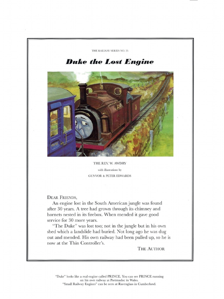 Duke The Lost Engine (1970) | PDF