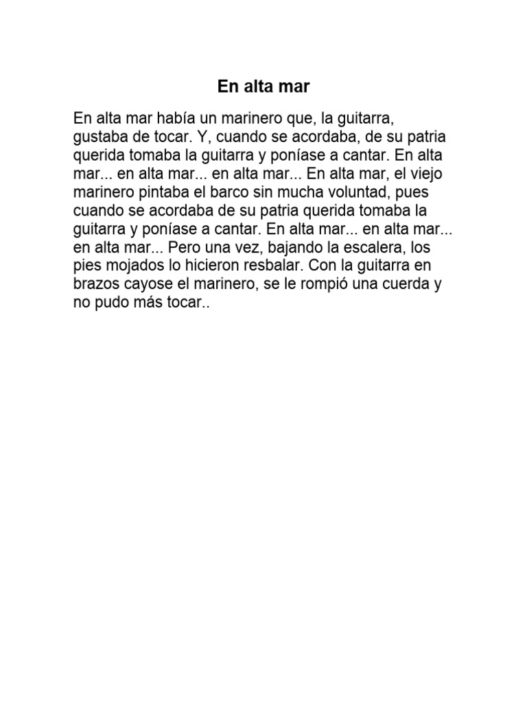 En Alta Mar | PDF