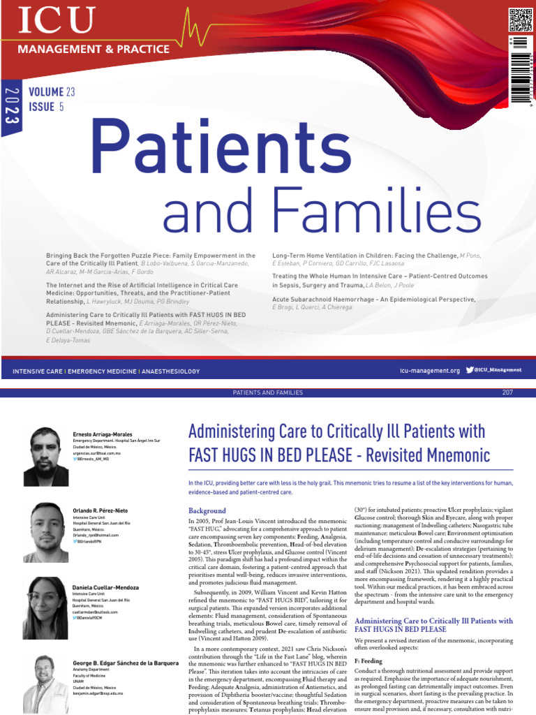 Fast Hug in Bed Please | PDF | Intensive Care Medicine | Chronic Condition