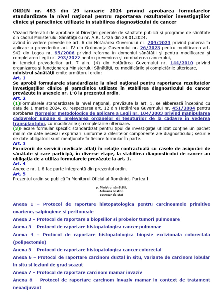 Ordin Nr. 483-2024-Formulare Standardizate Dg. CC | PDF