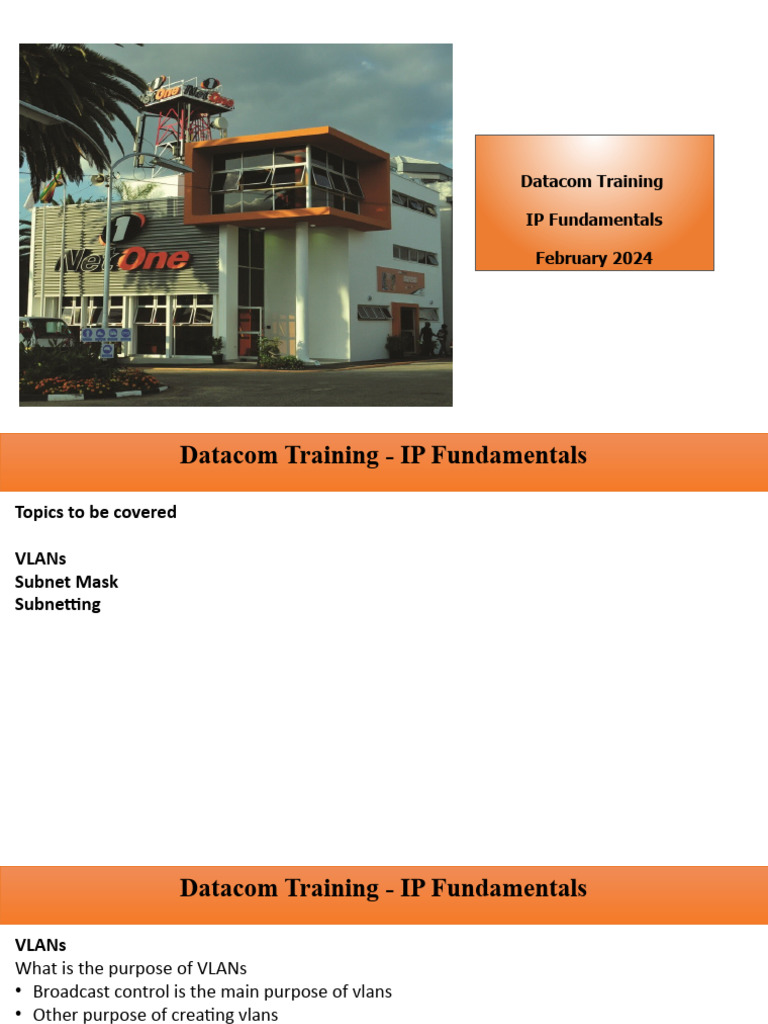 Knowledge Transfer - Datacom IP Fundamentals | PDF | Ip Address | Computer Science