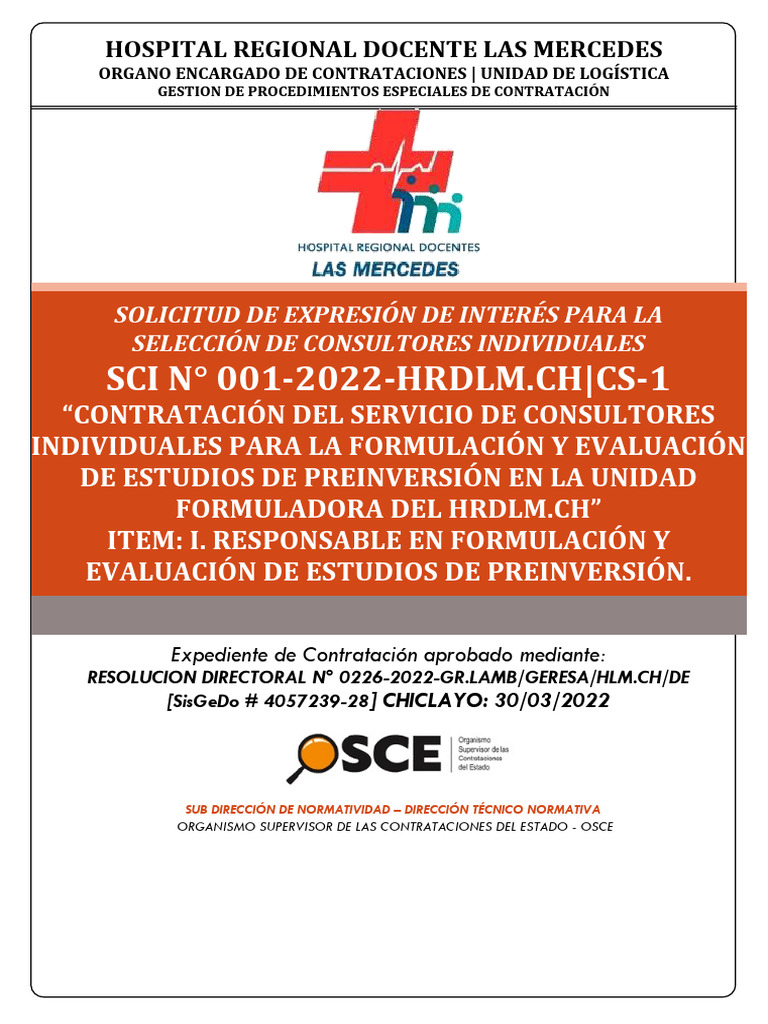 Solicitud de Expresion de Interes Item I - 20220413 - 110302 - 140 ...