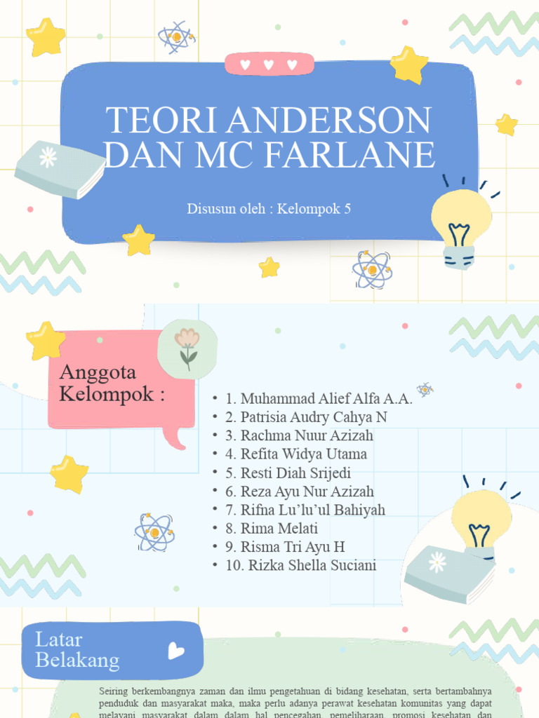 Teori Anderson Dan MC Farlane: Disusun Oleh: Kelompok 5 | PDF