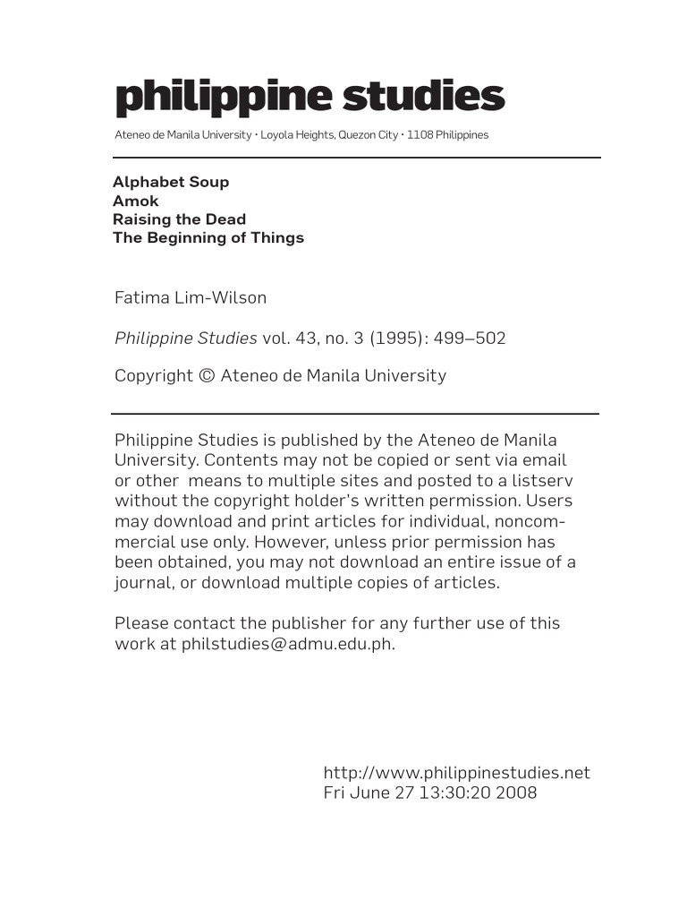 Lim-Wilson - Alphabet Soup | PDF