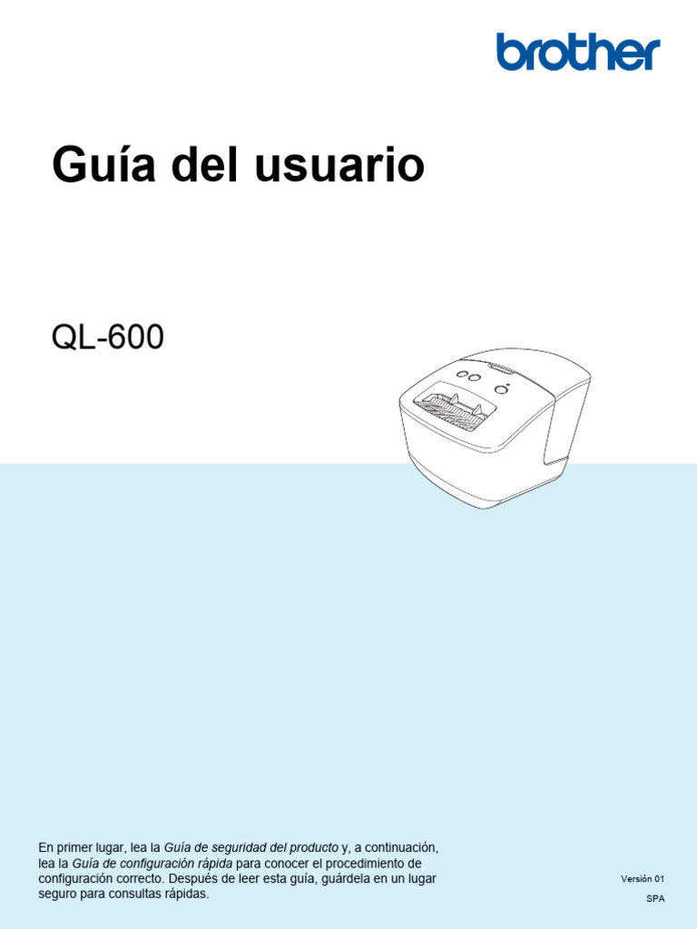 Manual Brother QL 600b | PDF | Impresora (Computación) | DVD