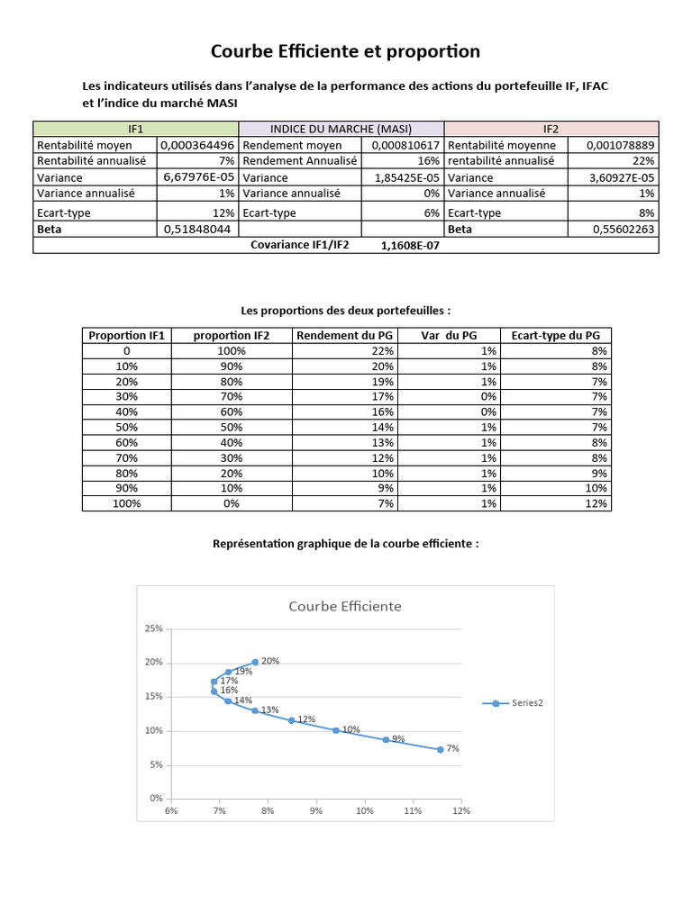 Courbe Efficiente (New) | PDF
