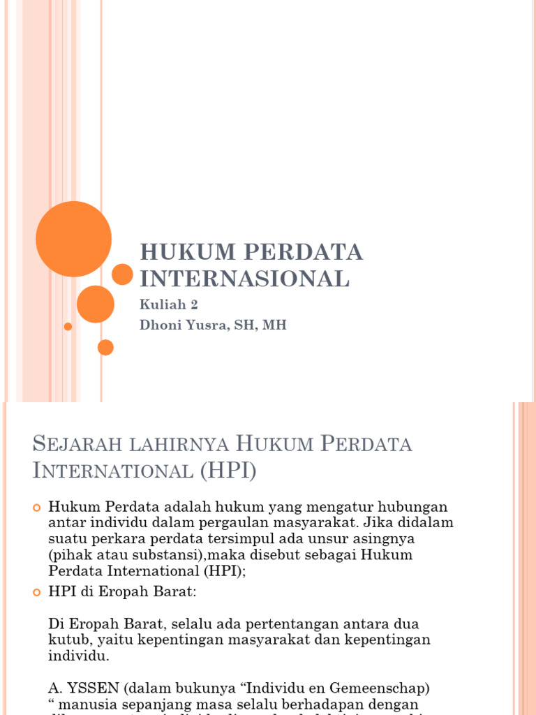 Kuliah 2 HPI Dhoni Yusra | PDF