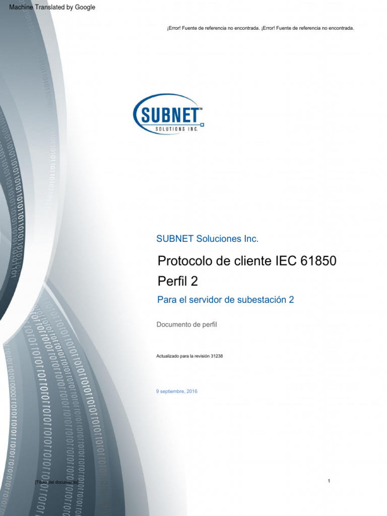 IEC 61850 Client Protocol Profile 2 | PDF