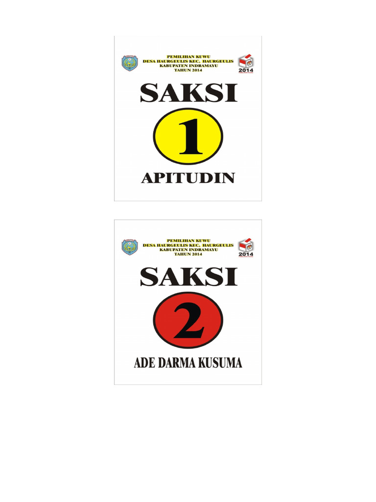 Kartu Saksi | PDF