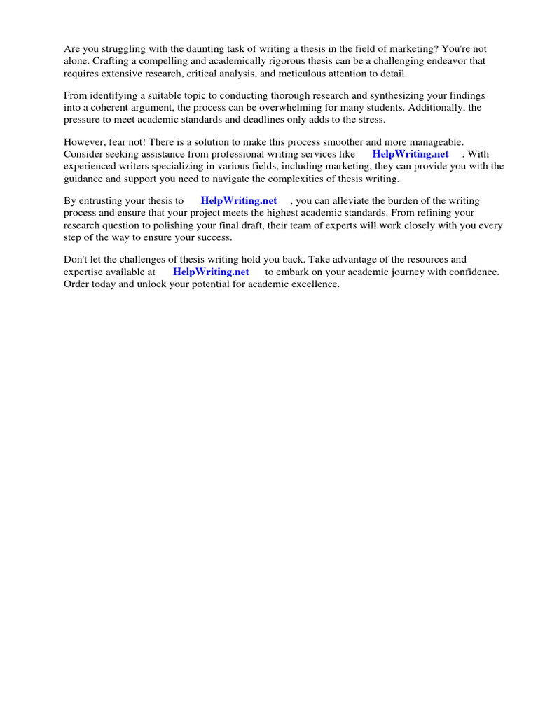 Example of Marketing Thesis Topics | PDF | Marketing | Consumer Behaviour