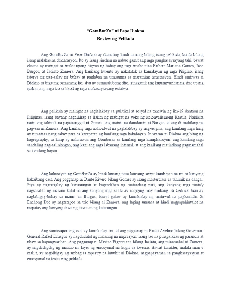 GomBurZa Ni Pepe Diokno | PDF GomBurZa Ni Pepe Diokno | PDF