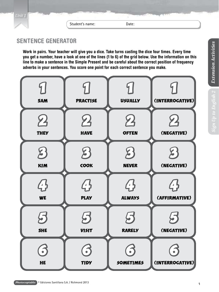 SU2 Extension Activities | PDF | Adjective | Linguistics